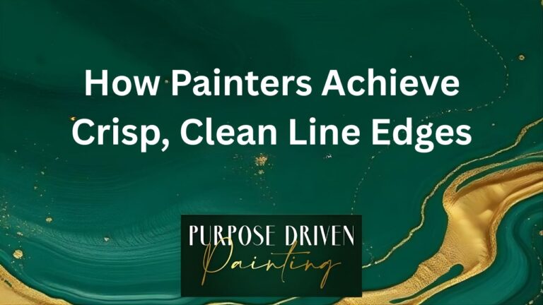 How Painters Achieve Crisp, Clean Line Edges - Purpose Driven Painting LLC